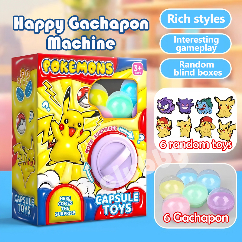 Pokemon Gashapon Machine Pikachu gacha capsule machine blind box ...