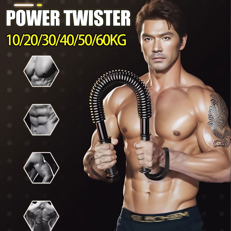 Power Twister Bar Arm And Chest Builder Strength Fitness Equipment 10 ...