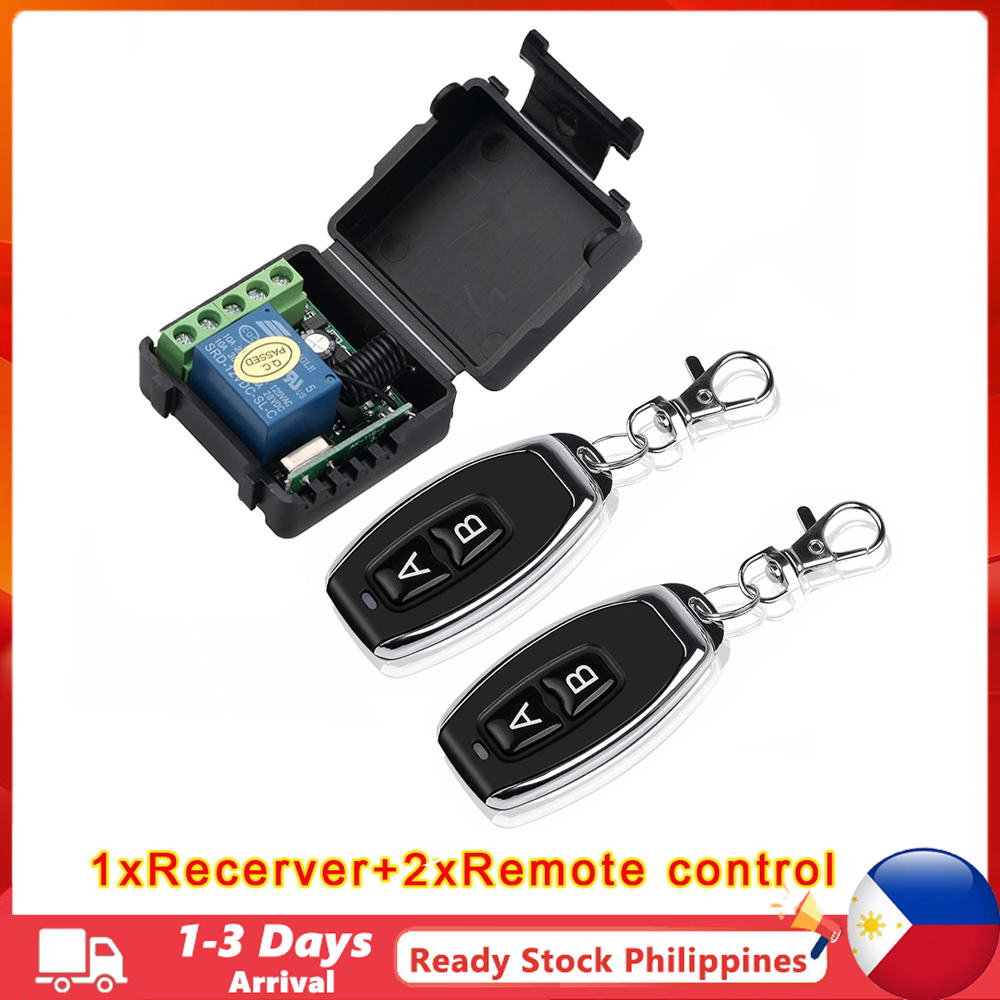 (Philippines Stock) DC12V 10A Relay 1Ch Wireless Rf Remote Control ...