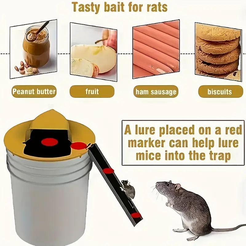 Mouse Bucket Trap cage perfect trap for big rats very suitable for ...
