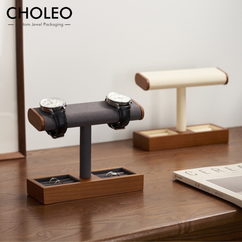 Solid Wood Watch Display Stand Wrist Watch Bracelet Display Stand ...