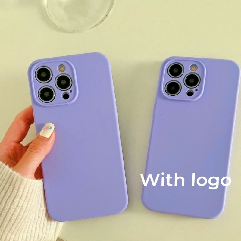 Light purple Silicone Cover for iPhone 17/16/15/14/13/12/11/Pro max ...