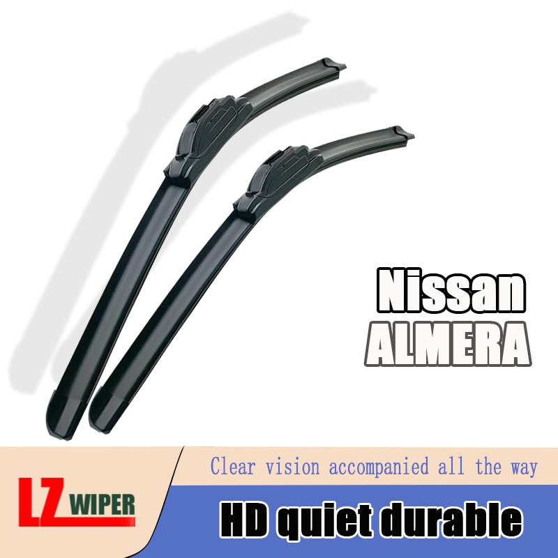 Nissan ALMERA Wiper Blade Set/Pair for All Year Model Car Window Wiper (silicone banana type ...