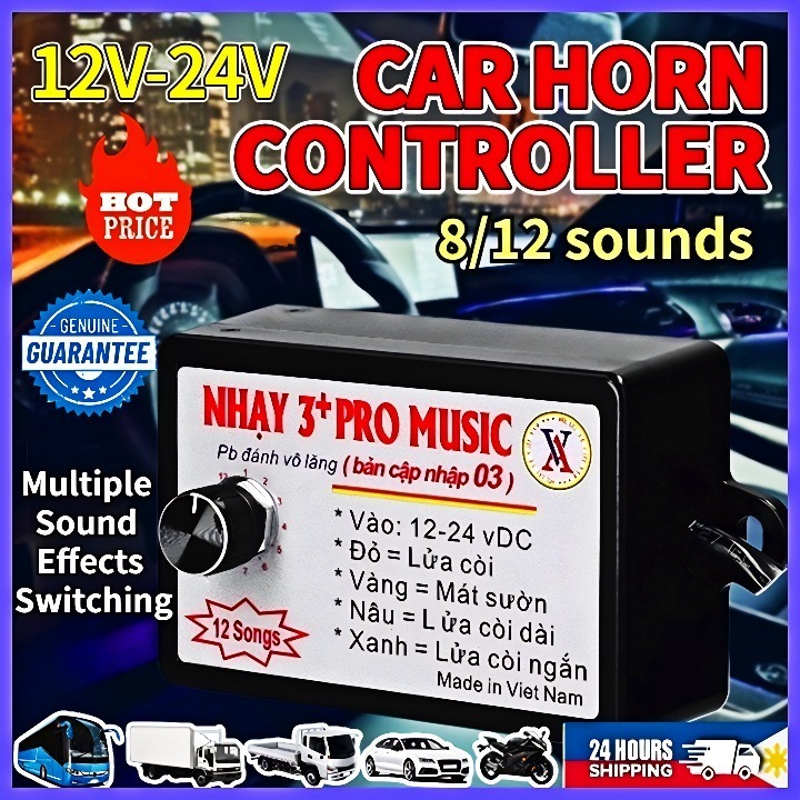 2024 New Universal 12v24v Universal Nhay 3+Pro Music rapid relay for ...