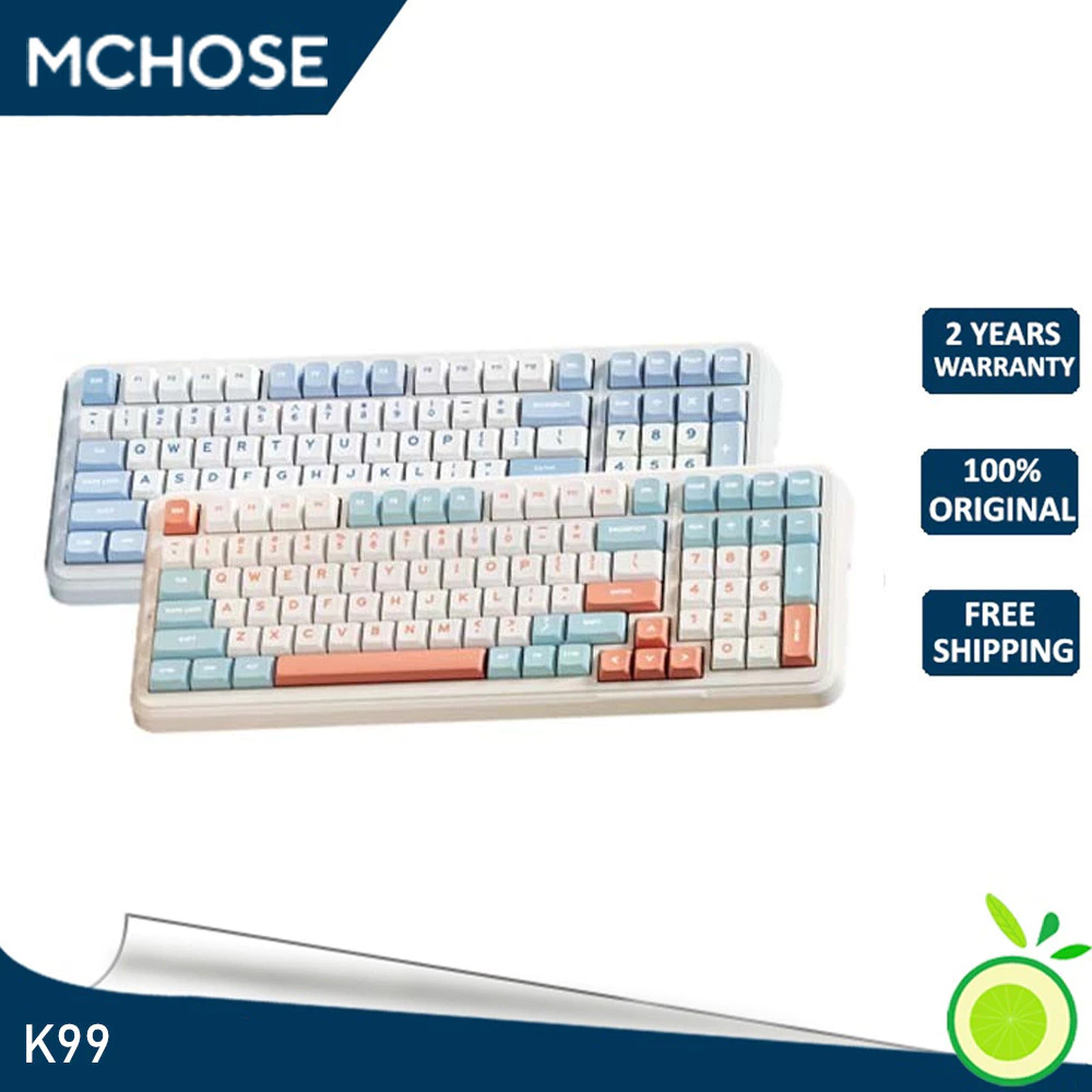 MCHOSE K99 Customized mechanical keyboard Wireless Bluetooth three mode esports game dedicated ...