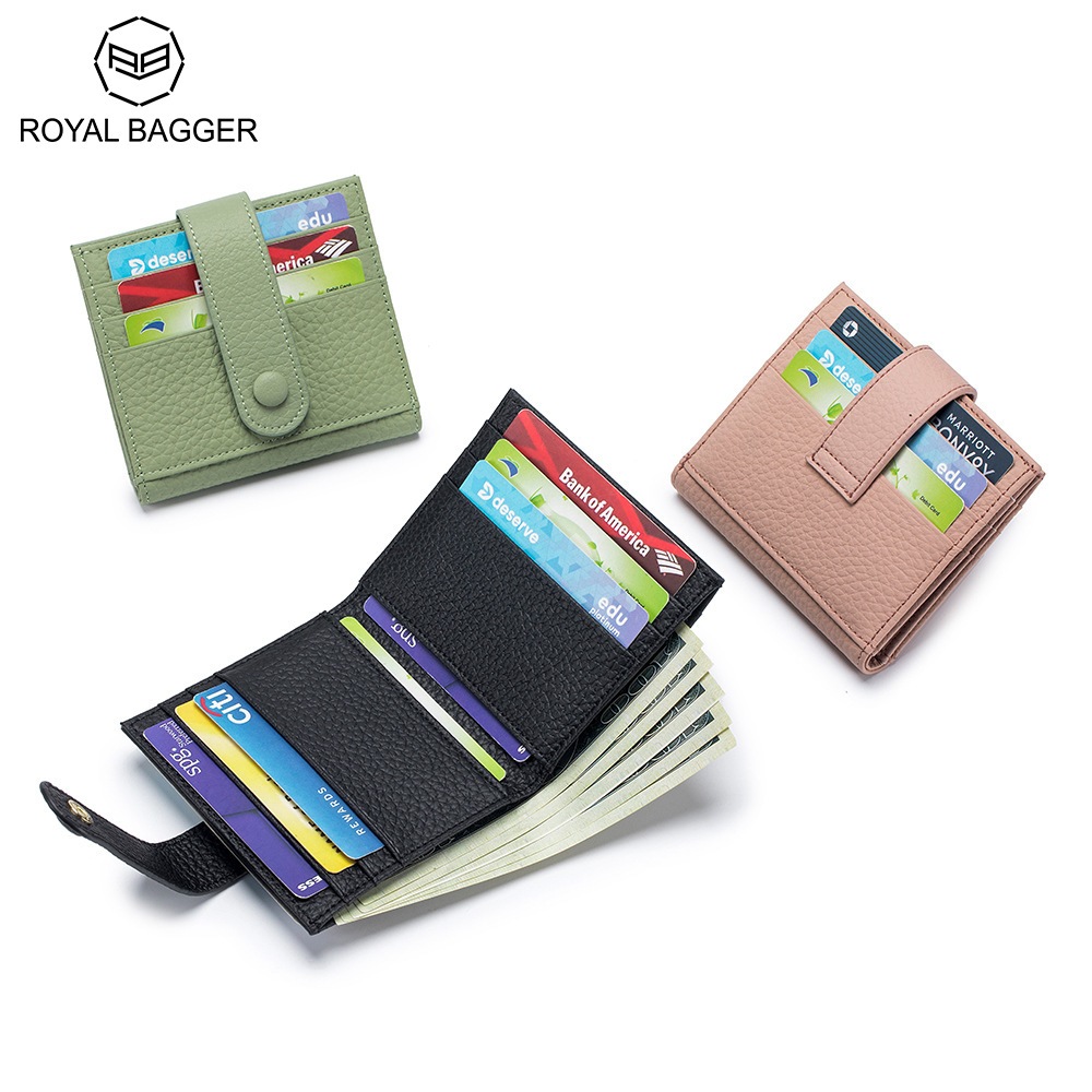 Royal Bagger Credit Card Holder for Women Fashion Genuine Cow Leather ...