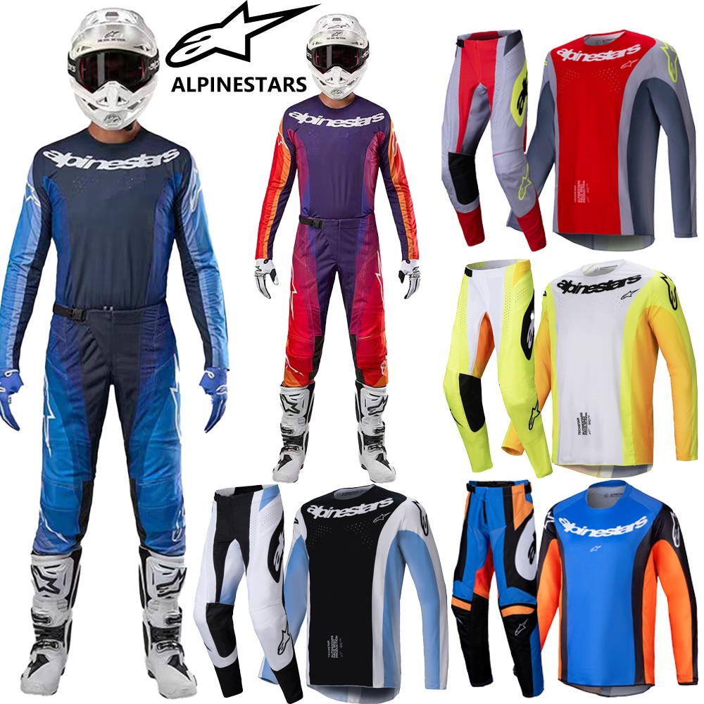 ALPINESTARS 2025 RACER MELT ORANGE / BLUE GEAR SET Motorcycle Set ...