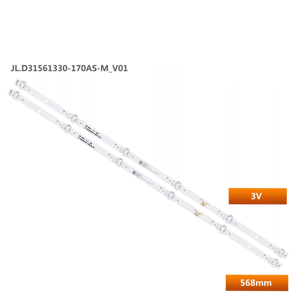 2pcs/set led backlight strip JL.D31561330-170AS-M_V01 LCD TV backlight LED strip light 6 lights ...