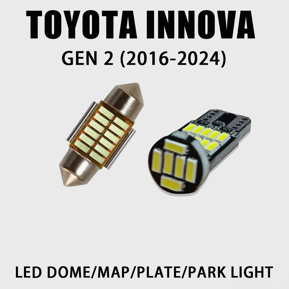 FOR Toyota Innova LED Interior Light Dome Map License Plate Trunk ...