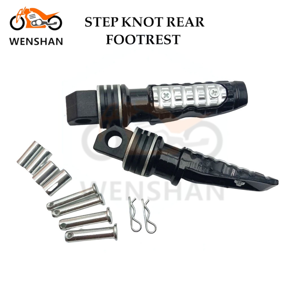 MOTORCYCLE ACCESSORIES 1 PAIR UNIVERSAL STEP KNOT REAR FOOTREST FOR ...