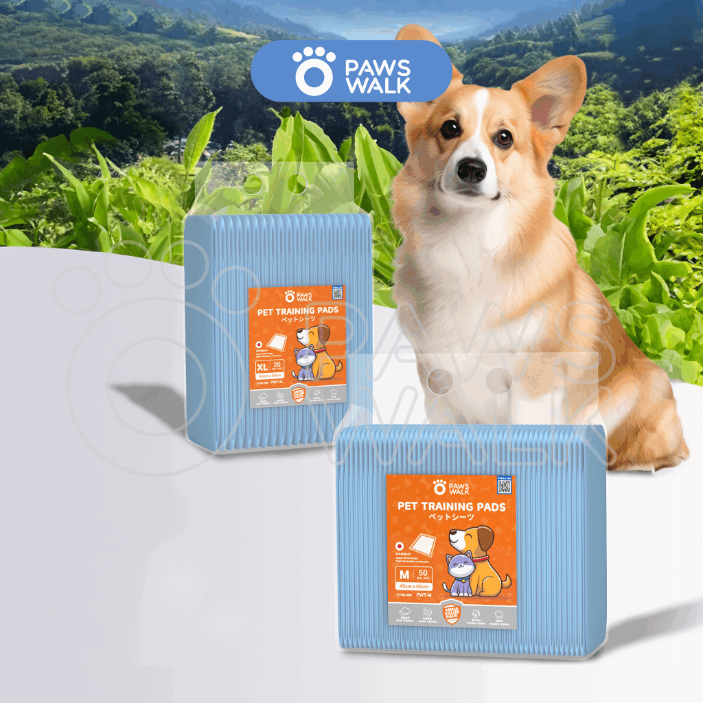 PawsWalk Dog Pee Pads Pack Pet Training Pads S/M/L/XL 100Pcs/50Pcs ...