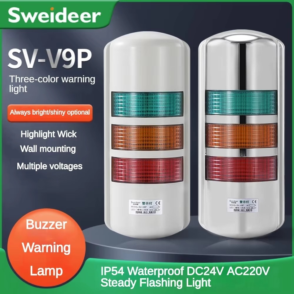 Warning Light Industrial Signal Light Wall Mount LED Tower Alarm Light ...
