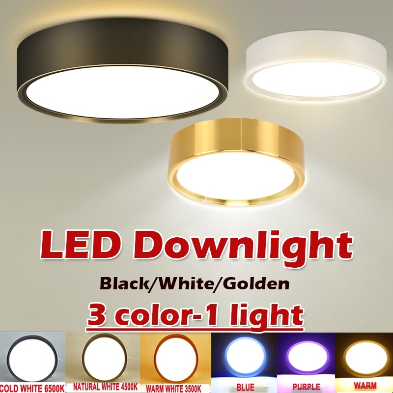 Led Downlight Pin Light Surface Mounted Ceiling Light Tricolor led ...