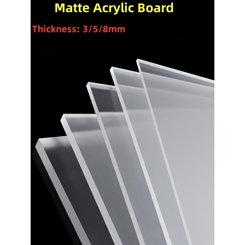 Customized frosted acrylic board transparent board white organic glass ...