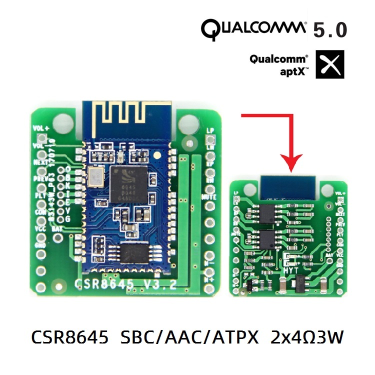 Qualcomm CSR8645 Bluetooth 5.0 Power Amplifier Module Audio Reception ...