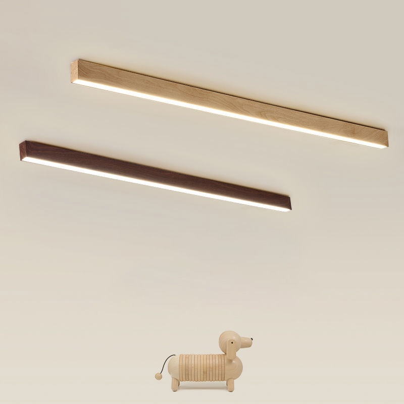 Bar Shape Ceiling Light Solid Wood LED Corridor Light Balcony Light ...