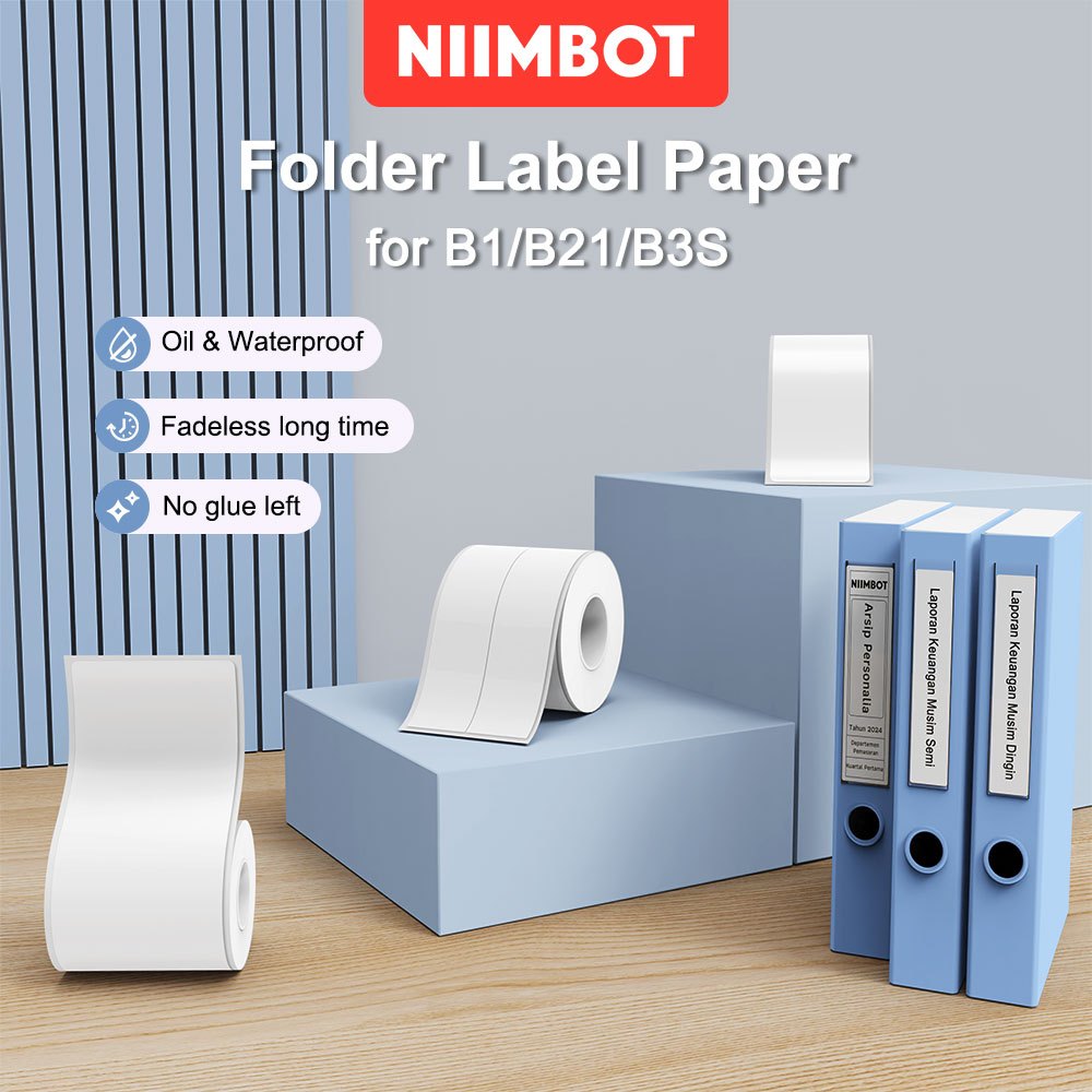 NIIMBOTB21/B1/B3S Folder book title thermal label sticker waterproof ...