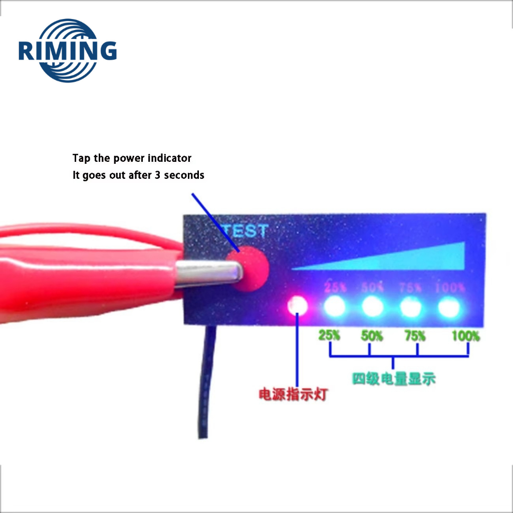 3.7V 2S 3S 4S 18650 Li-ion Lipo Lithium 12V Lead Acid Battery Level ...