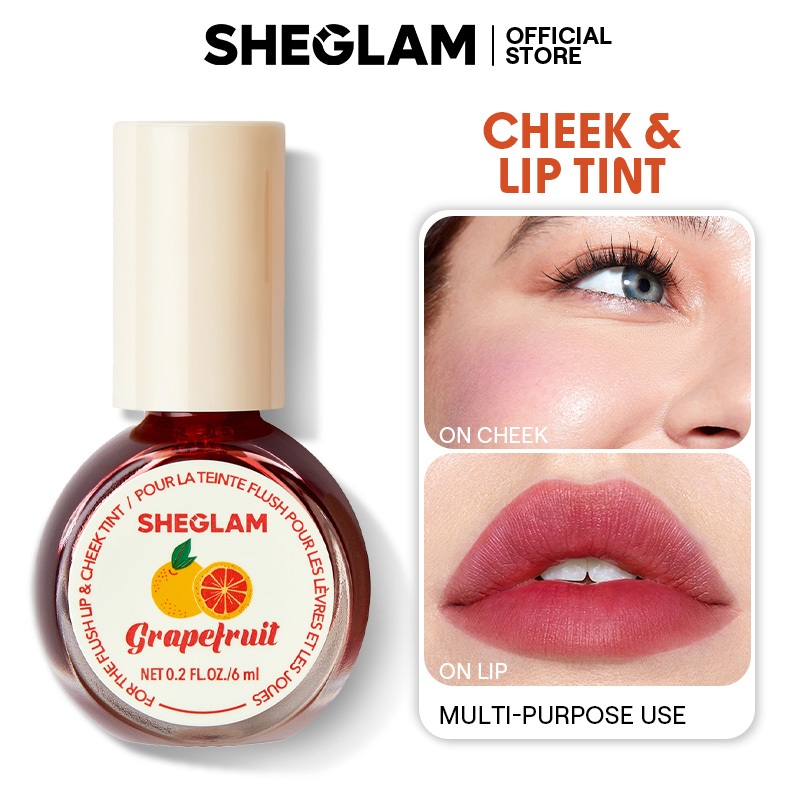 SHEGLAM For The Flush Lip & Cheek Tint-Long-Lasting Matte Finish Lip ...