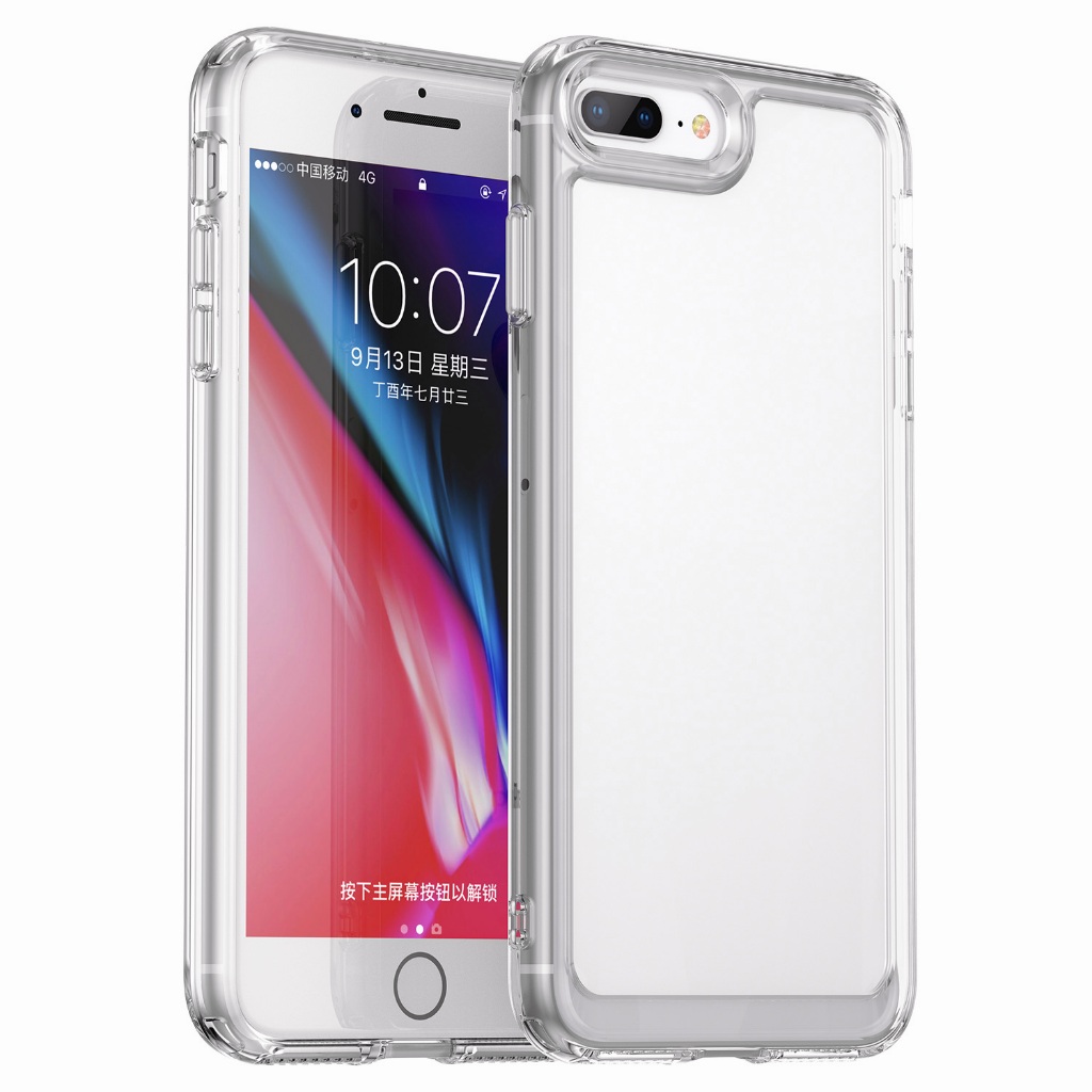 Suitable for iPhone 7 Plus Mobile Phone Case iPhone 8 Plus Anti-fall Transparent TPU Space Soft ...