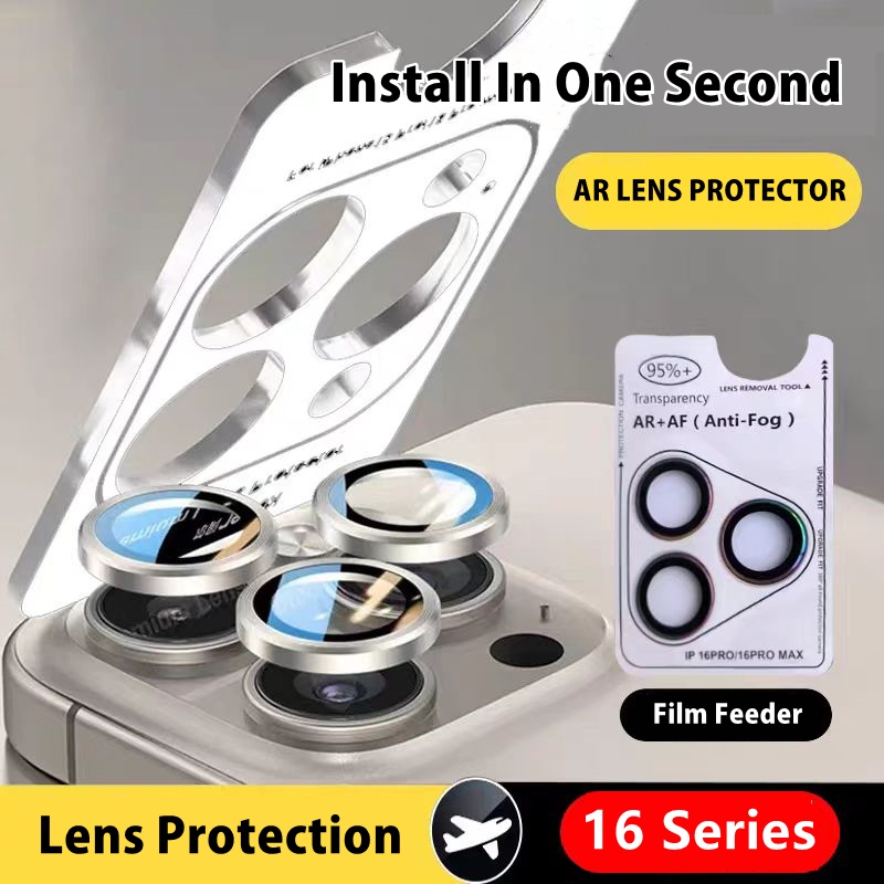 New Desert Titanium Color Metal Ring Camera Lens Protectors for IPhone ...