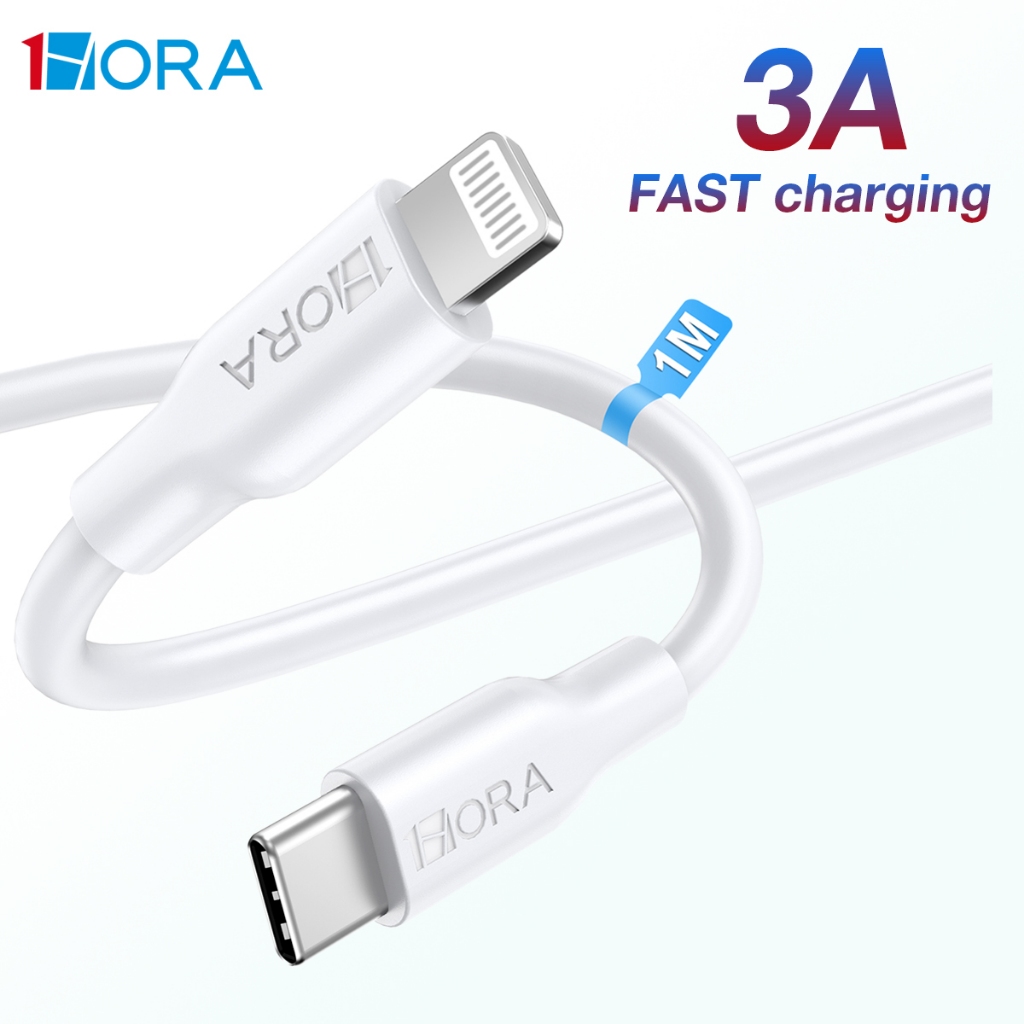 1HORA 3A Type-C Cable Fast Charging 1Meter 27W Charging Cord For iPhone ...