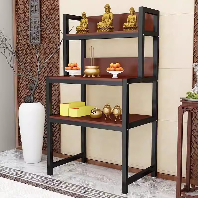 Modern Simple Style Altar Table: Combining A Three-Layer Shelf With A ...