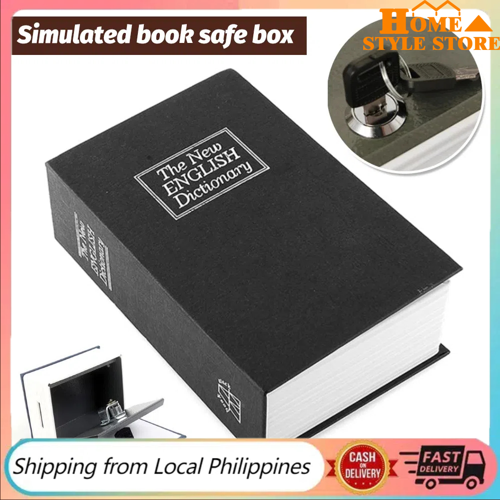 Dictionary Safe Box Book Money Saving Box Book Safety Key Lock Storge ...