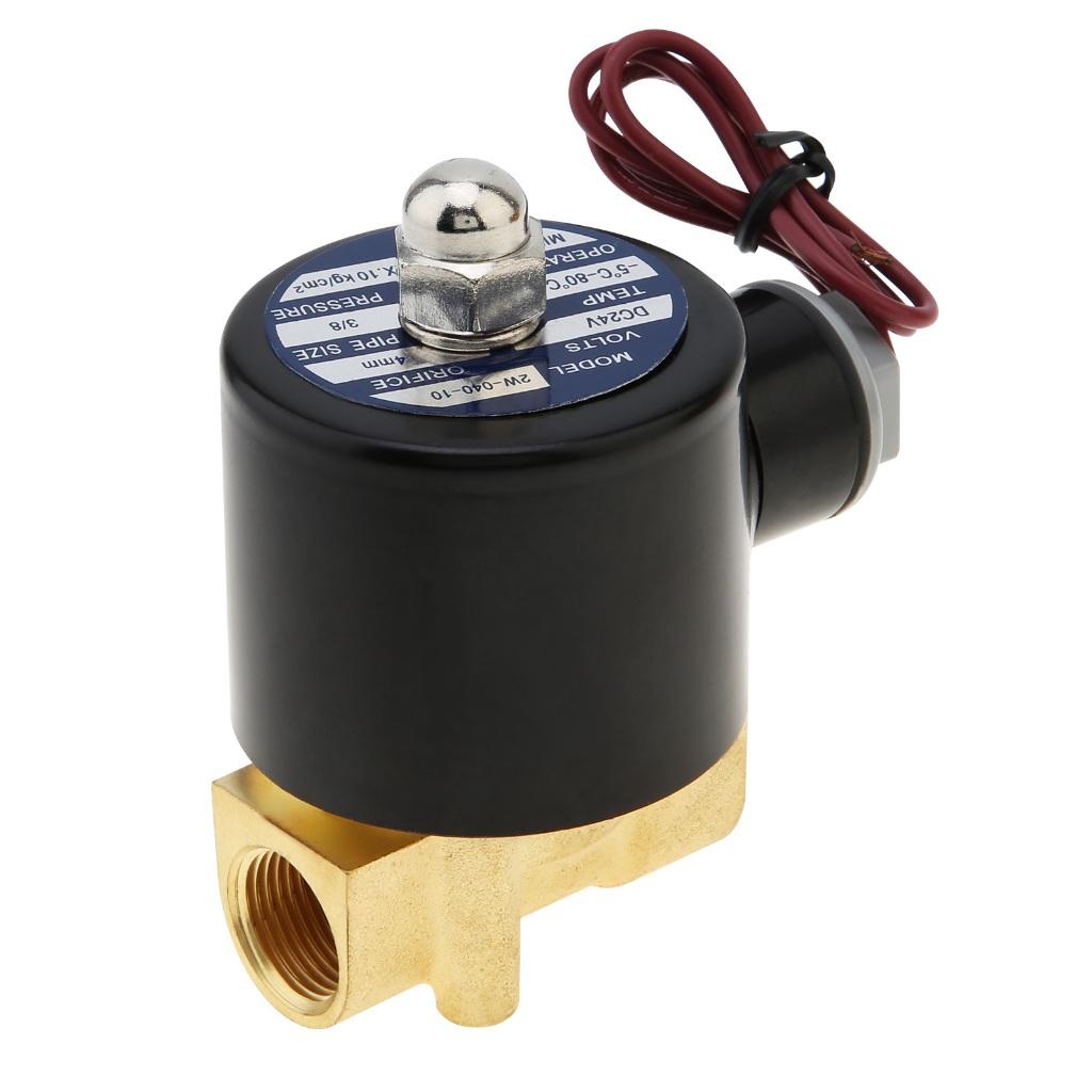 3/8inch DC 24V DN10 Brass Electric Solenoid Valve for Water / Fuel Oil ...