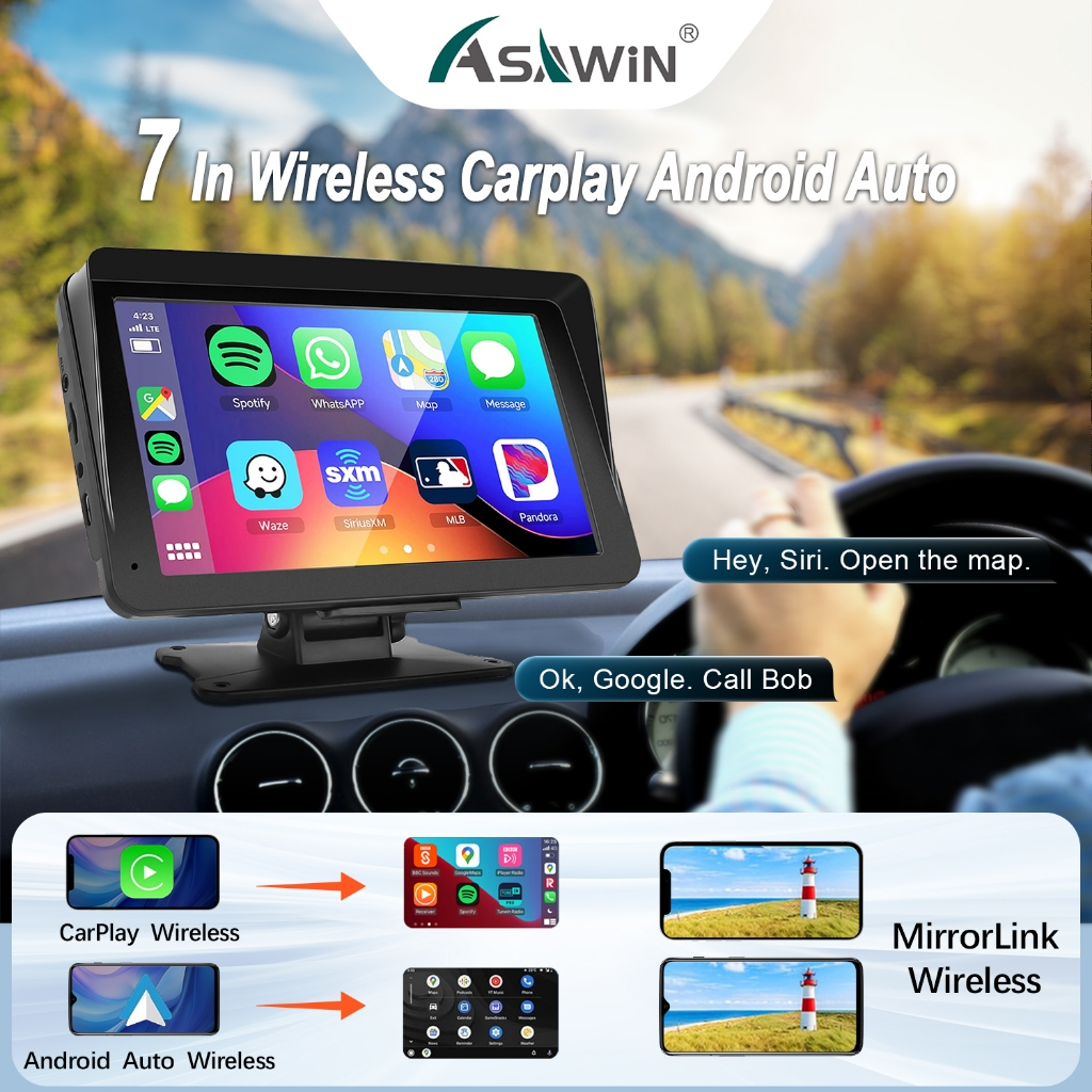 Carplay Touch Screen 7 Inch Android Auto FM AUX WIFI Bluetooth Call ...