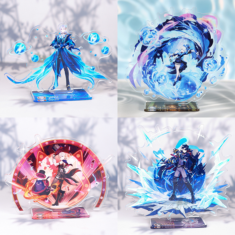 Genshin impact figure Columbina Furina Wriothesley Acrylic stand gift ...