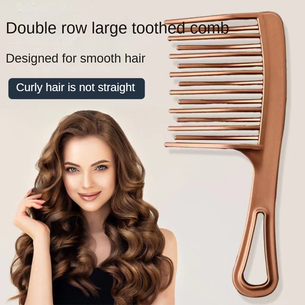 Wide toothed Comb Perm and Curling Comb Women's Special Long hair Comb Curly hair Perm Fluffy ...