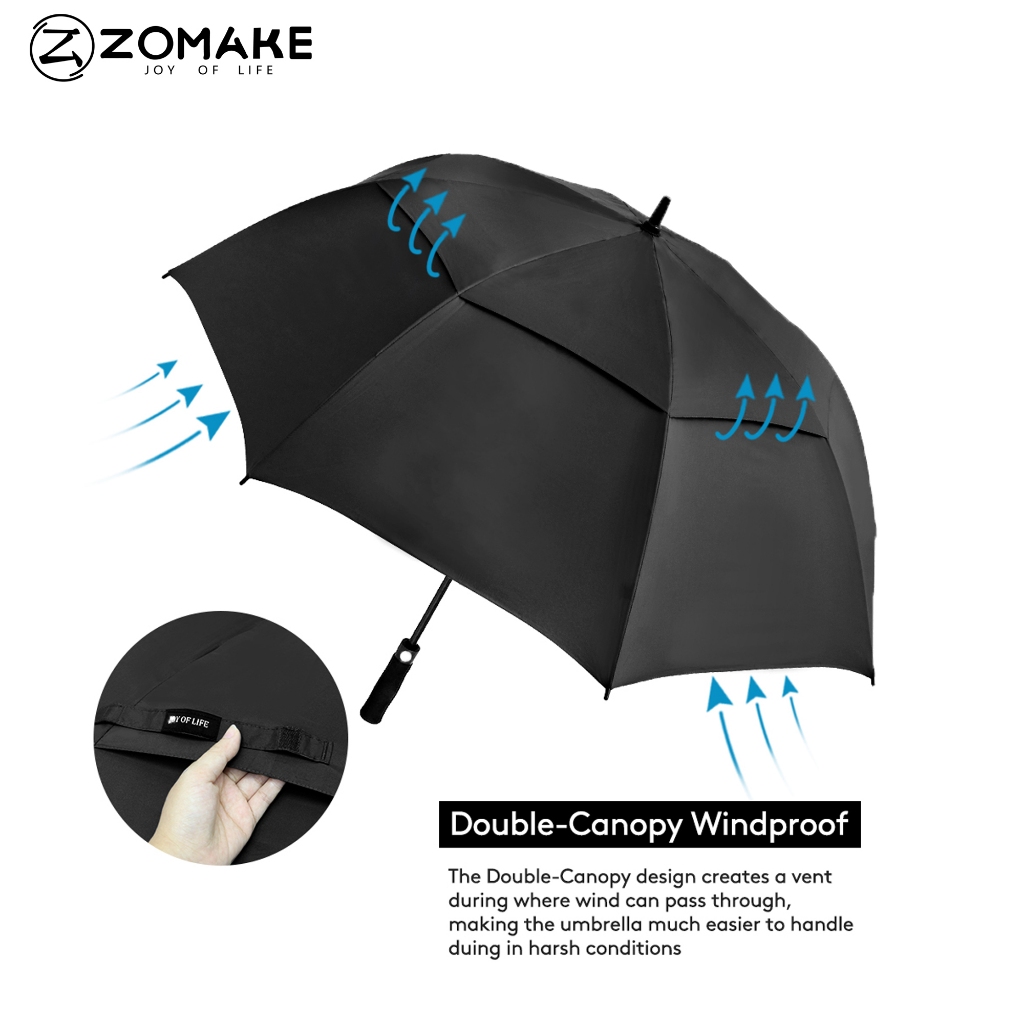 ZOMAKE Big Umbrella Automatic Extra Large for Business Men Golf With ...