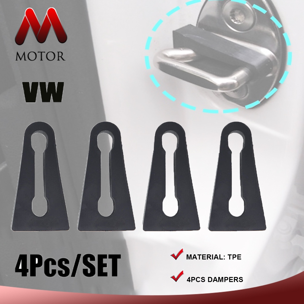 4 Pieces Of Car Door Lock Sound Absorption Buffer For VW Audi Skoda ...