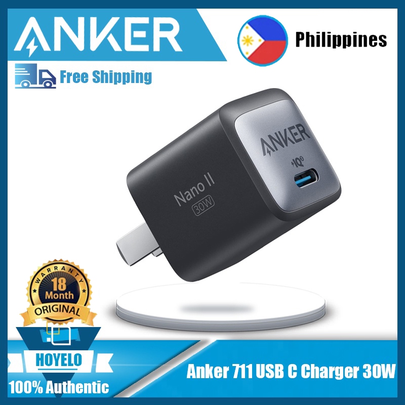 Anker 30W 711 USB C Charger Compact Fast Charger (Not Foldable) | Shopee Philippines