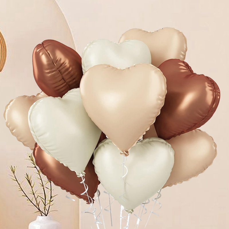 11/16pcs Love Heart Foil Balloon Birthday Decorations Party Aluminum ...