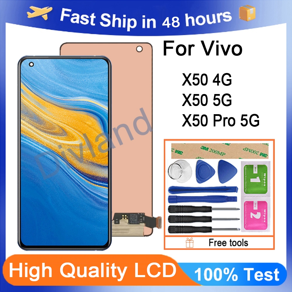 Original AMOLED TFT Vivo X50 4G 5G X50 Pro LCD Display Touch Screen ...