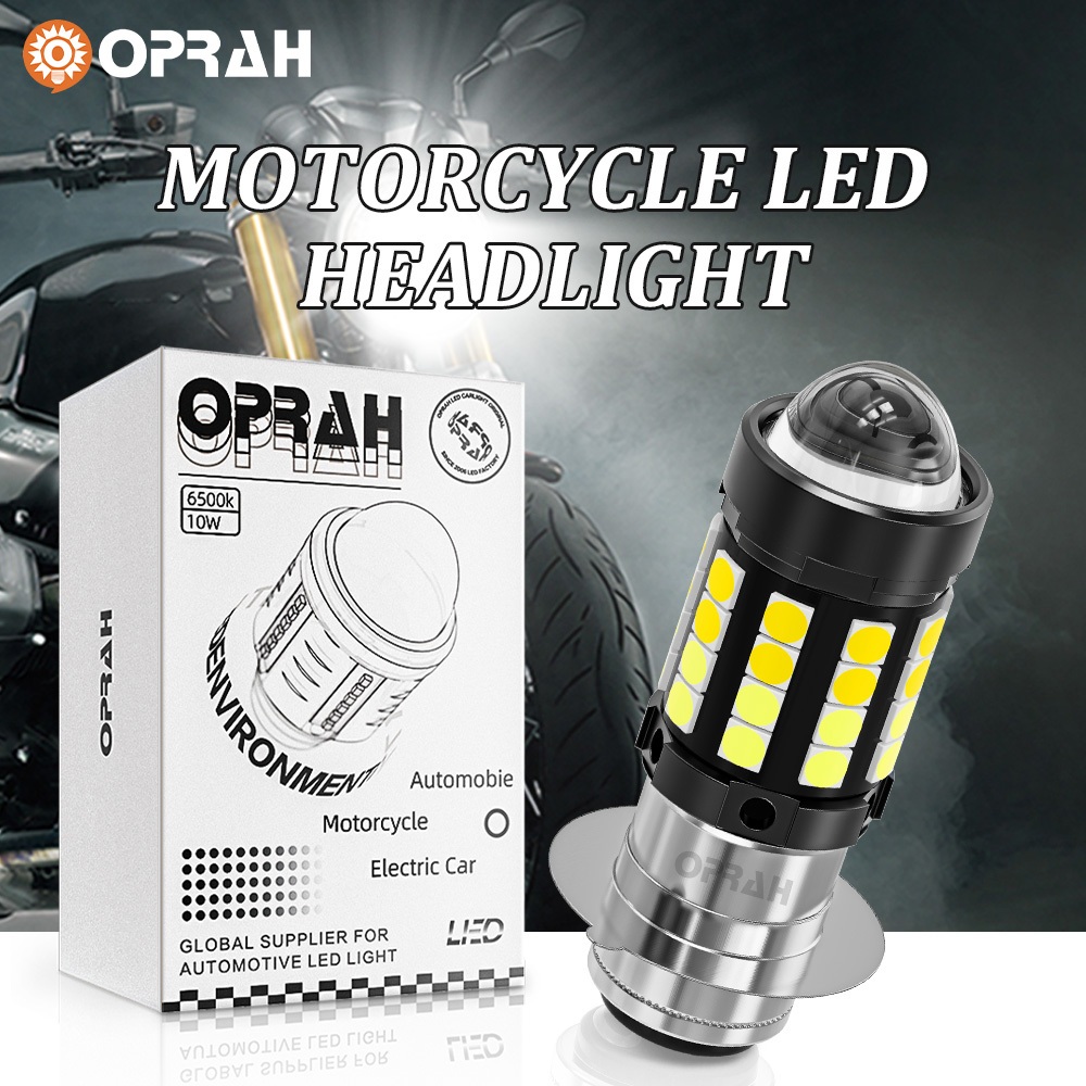 Super Bright T19 LED Headlight P15D Motorcycle Headlight High Low Beam ...