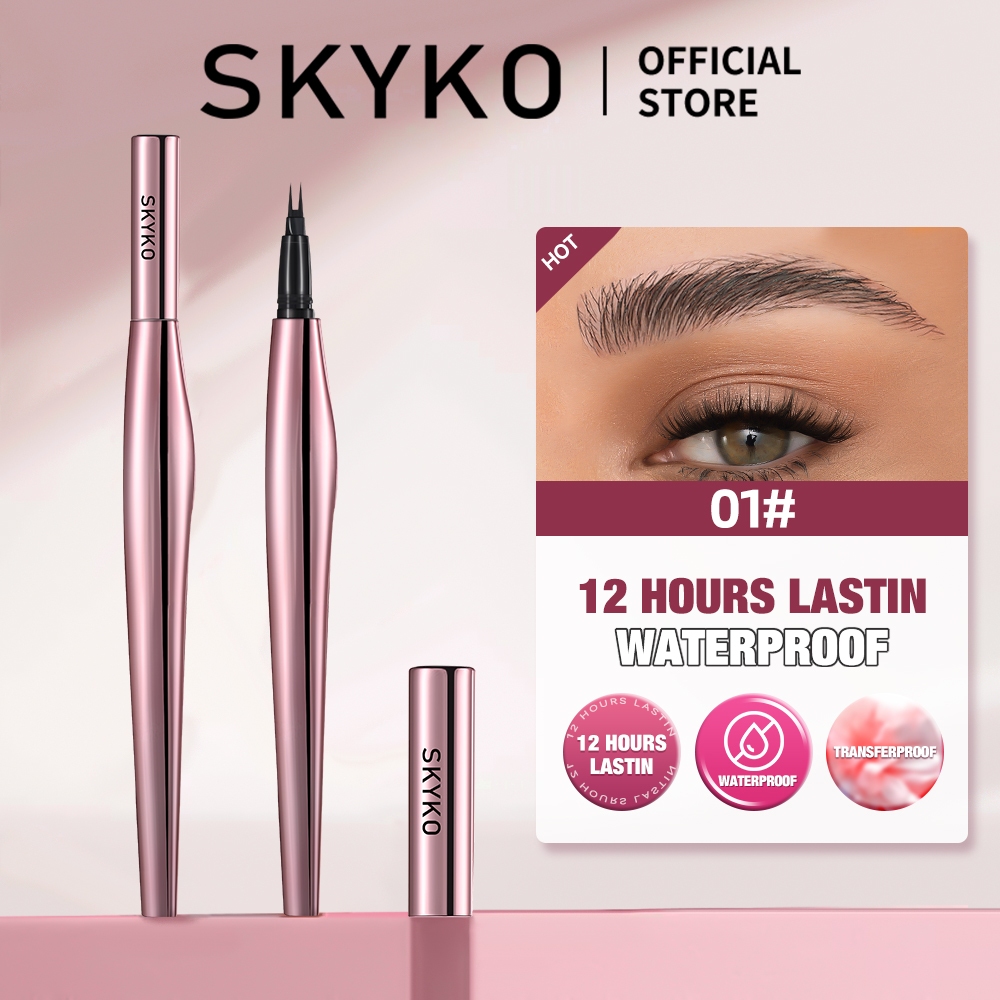SKYKO Waterproof Liquid Eyebrow Pencil 24 hours Long Lasting | Shopee ...