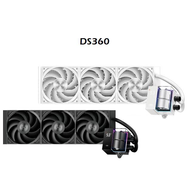 PCCOOLER AIO DS360 CPU water cooler temperature display dual chamber pump for LGA1851/1700/20xx ...