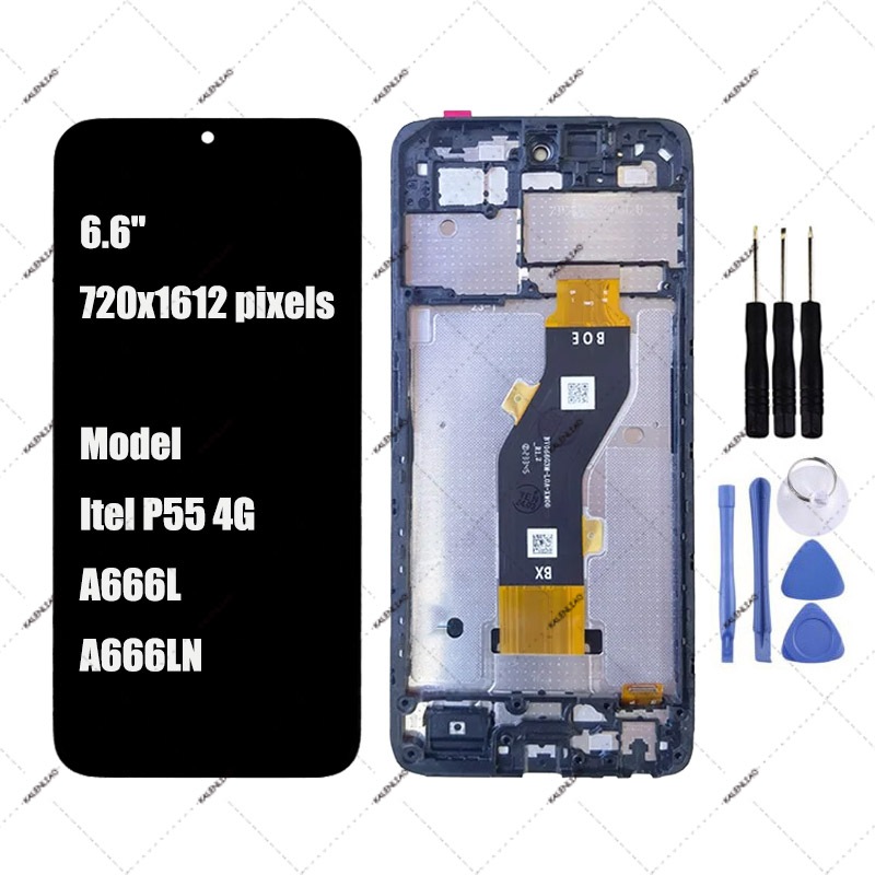 For Itel P55+ P663L P55 A666L P55 5G P661L P55T P665L LCD Display Touch Screen Digitizer ...