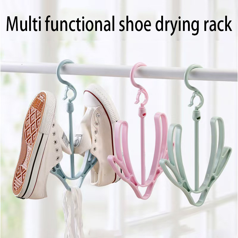 Movable Drying Shoe Rack Hook Rotating Drying Racks Movable Drying Shoe ...