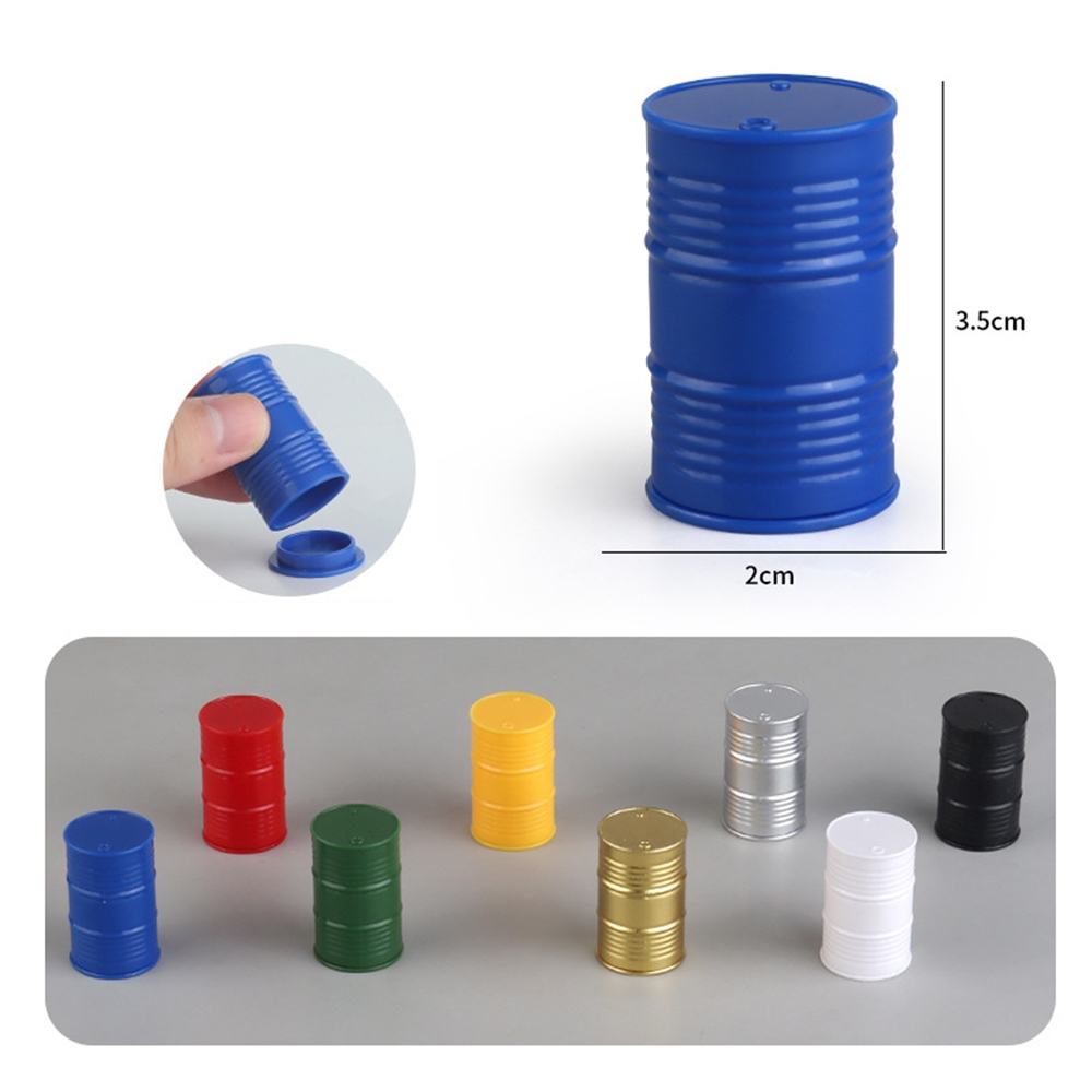 5pcs Set Miniature Oil Drum Barrels Scale Model Factory Building ...