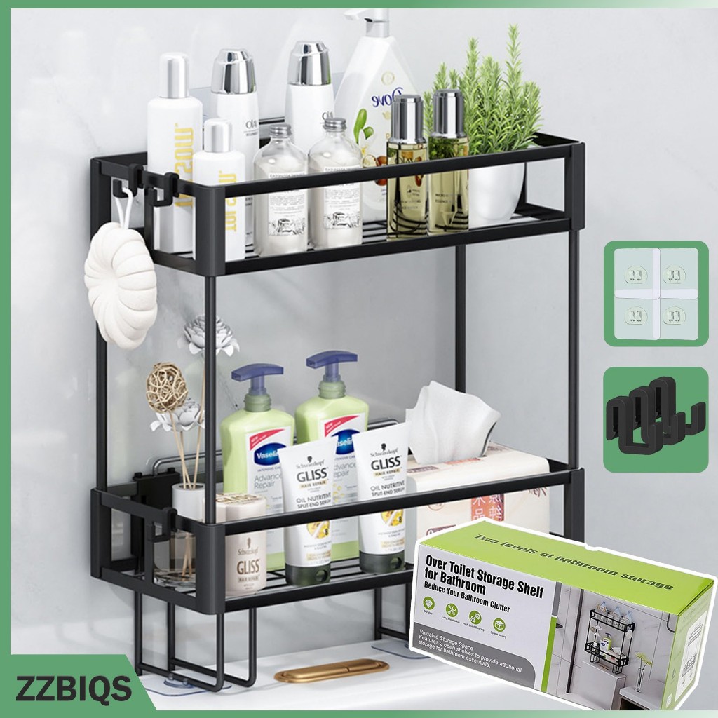 Bathroom Rack Toiletries Storage Rack Save Space Bathroom Shelf Above ...