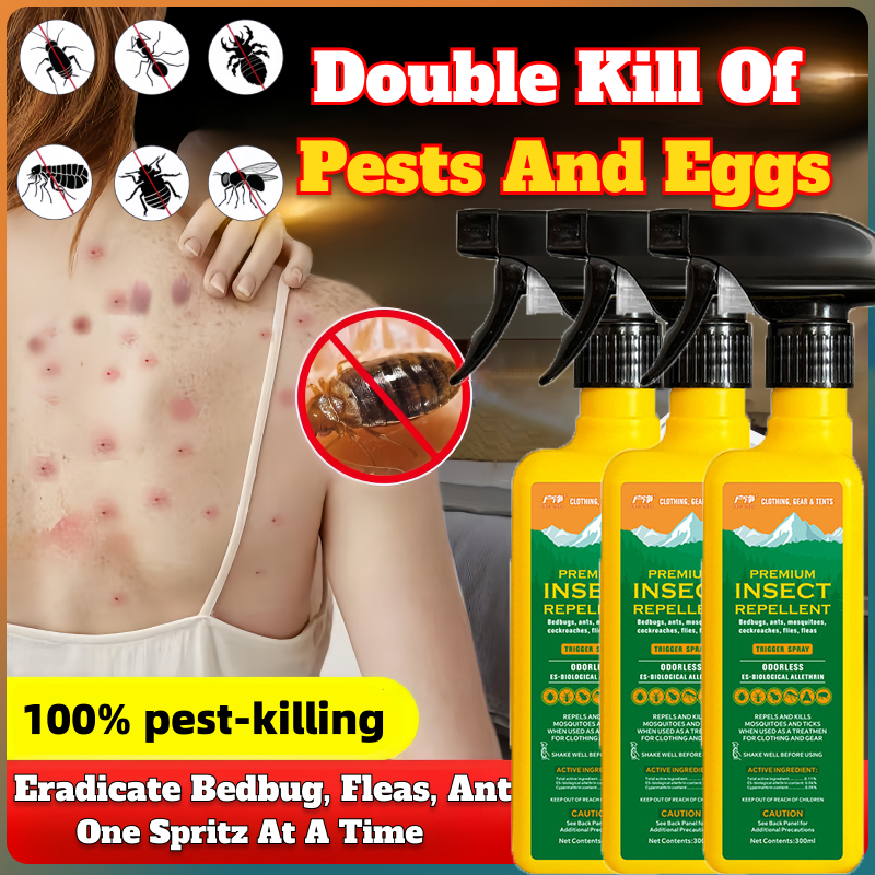 300mL Mite Spray: Bed Bug Eliminator and Dust Mite Remover - Non-Toxic ...