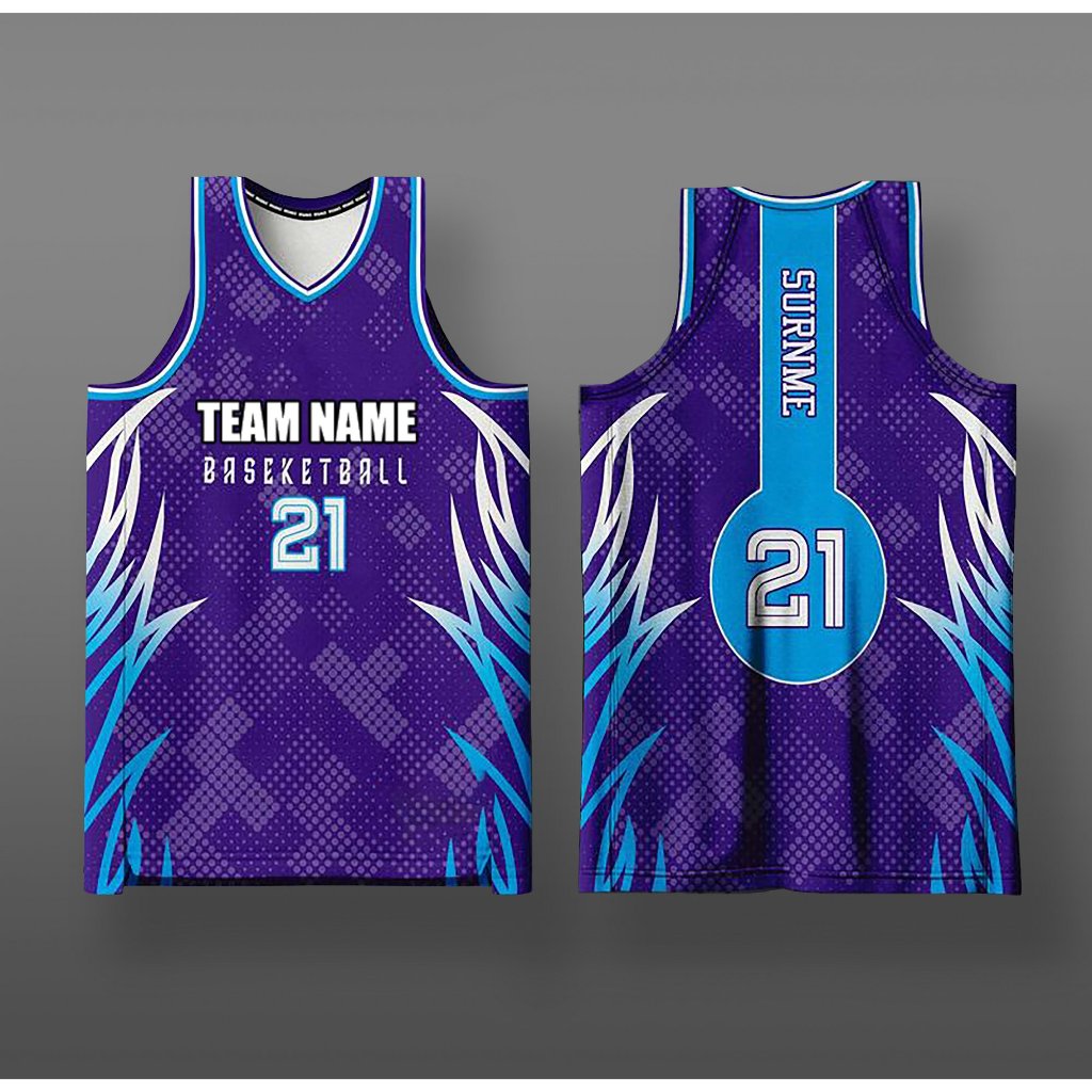 BASKETBALL CONCEPT JERSEY BLUE VIOLET FULL SUBLIMATION JERSEY | Shopee ...