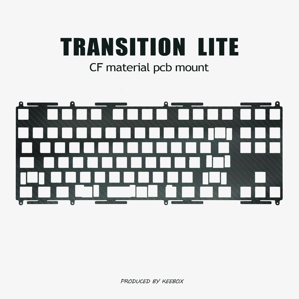 Transition Lite PCB Mount Mechanical Keyboard Custom Plate PC PP ALU ...