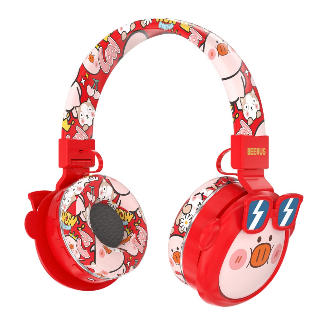Kids Cartoon Lovely Headphones,Wireless Headset for Girls Boys,Over Ear ...