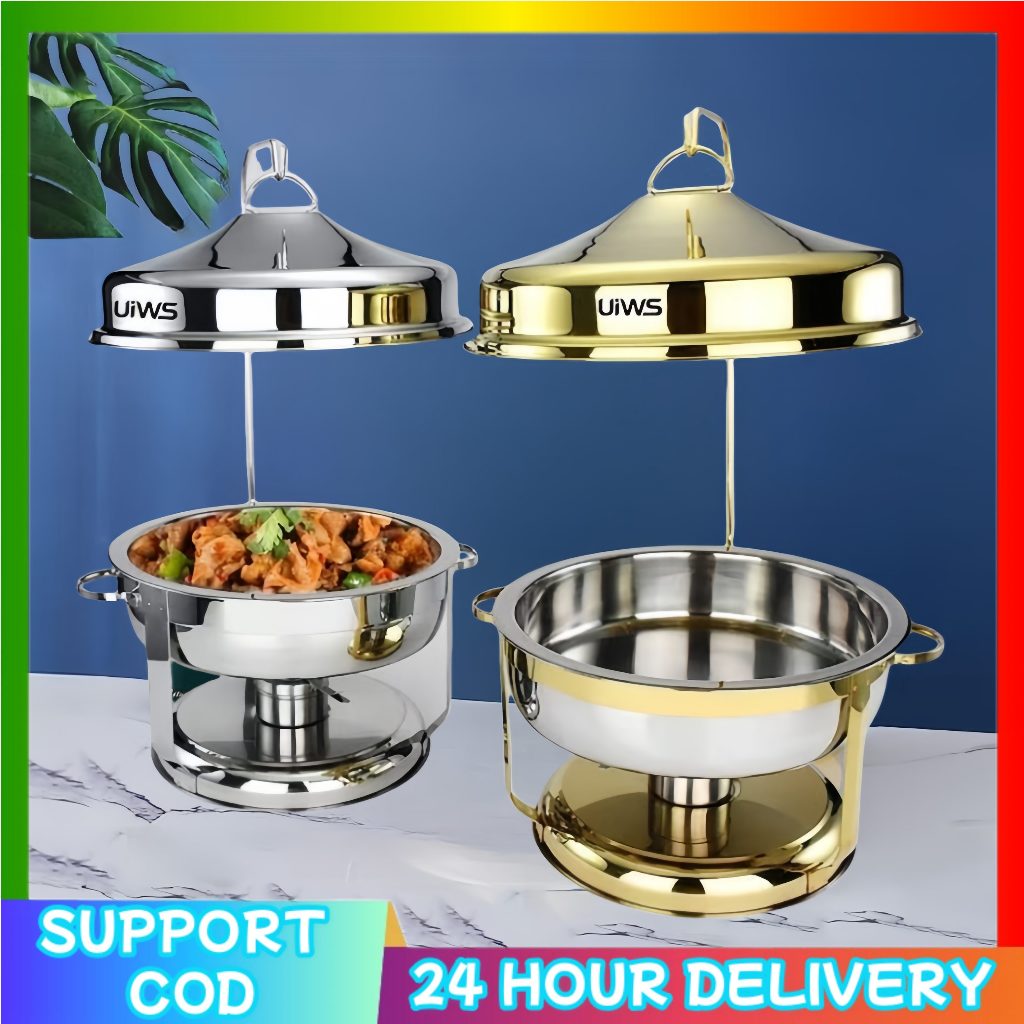 Luxury Gold 9.0L Warmer Food Chafing Dishes Buffet Catering Stainless ...
