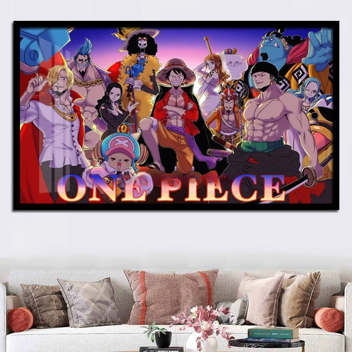 One Piece Cross Stitch Set Luffy Sauron George Cartoon Anime Precise ...